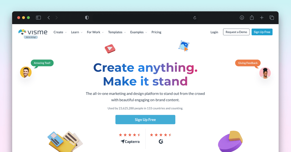 Visme - Mockups tool - Twork.me - Discover the best Tools